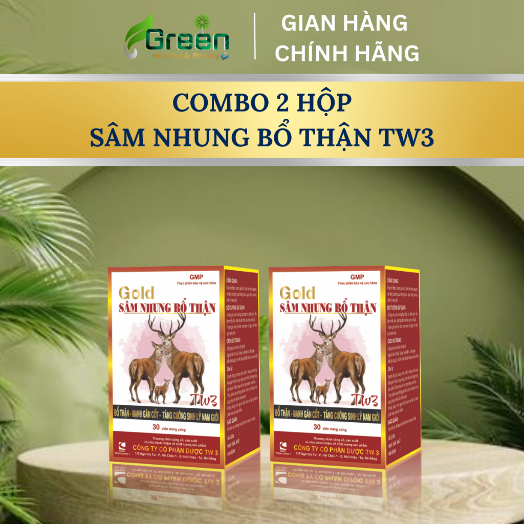 Combo 2 Hộp Sâm Nhung Bổ Thận TW3 | Shopee Việt Nam