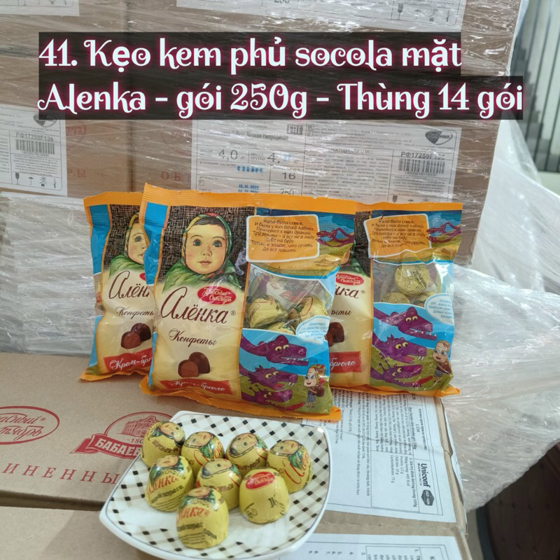 Kẹo socola Alenka của Nga 250g- thùng 14gói | Shopee Việt Nam