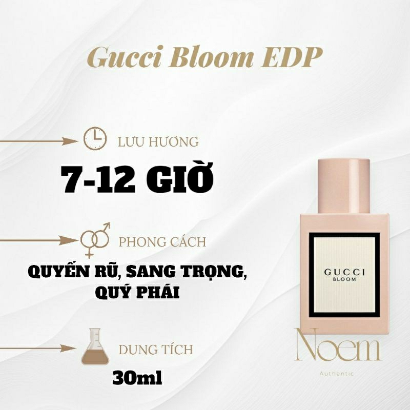 NƯỚC HOA GUCCI BLOOM EDP 30ML | Shopee Việt Nam