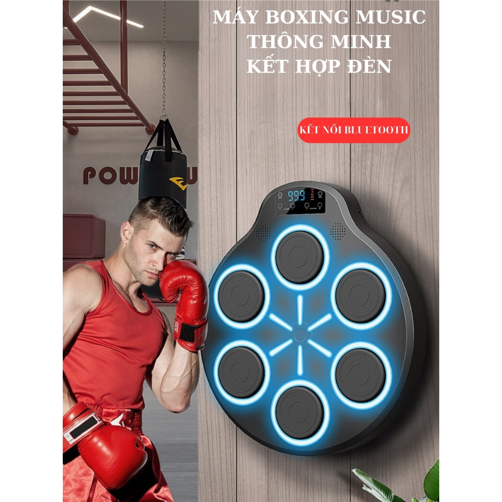 Máy tập boxing theo nhạc thông minh boxing music machine treo tường tại ...