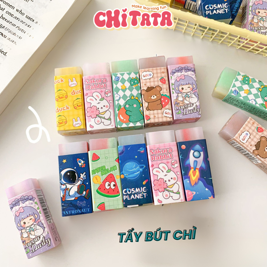 Tẩy Bút Chì Hình Thạch Hoa Quả Siêu Dễ Thương Gôm Jelly Gel Trái Cây ...