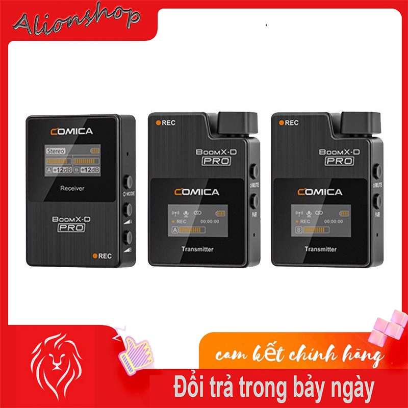 MICRO KHÔNG DÂY 2.4G CHO MÁY ẢNH VÀ ĐIỆN THOẠI COMICA BOOMX-D PRO D1 ...