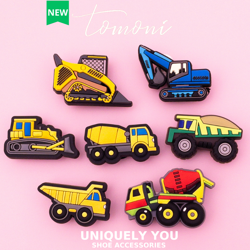 Sticker Gắn Dép, Charm, Jibbitz Cross Nhựa PVC Hình Các Loại Xe Máy Xúc ...