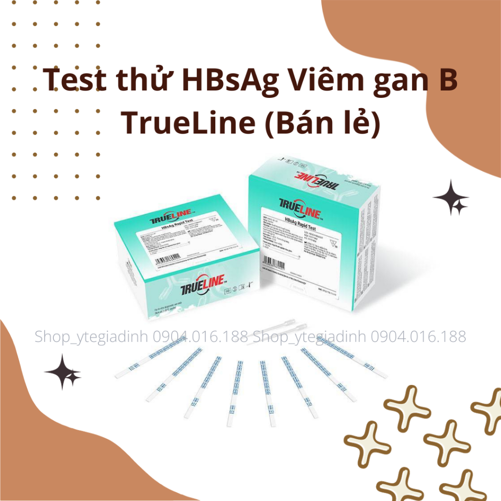 Test thử HBsAg Viêm gan B TrueLine (Bán lẻ) | Shopee Việt Nam