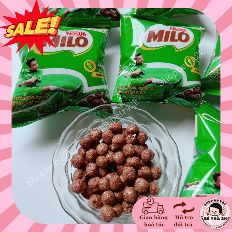 Bim Snack Milo/ngũ cốc viên cacao Milo Thái Lan (gói 15g) | Shopee Việt Nam