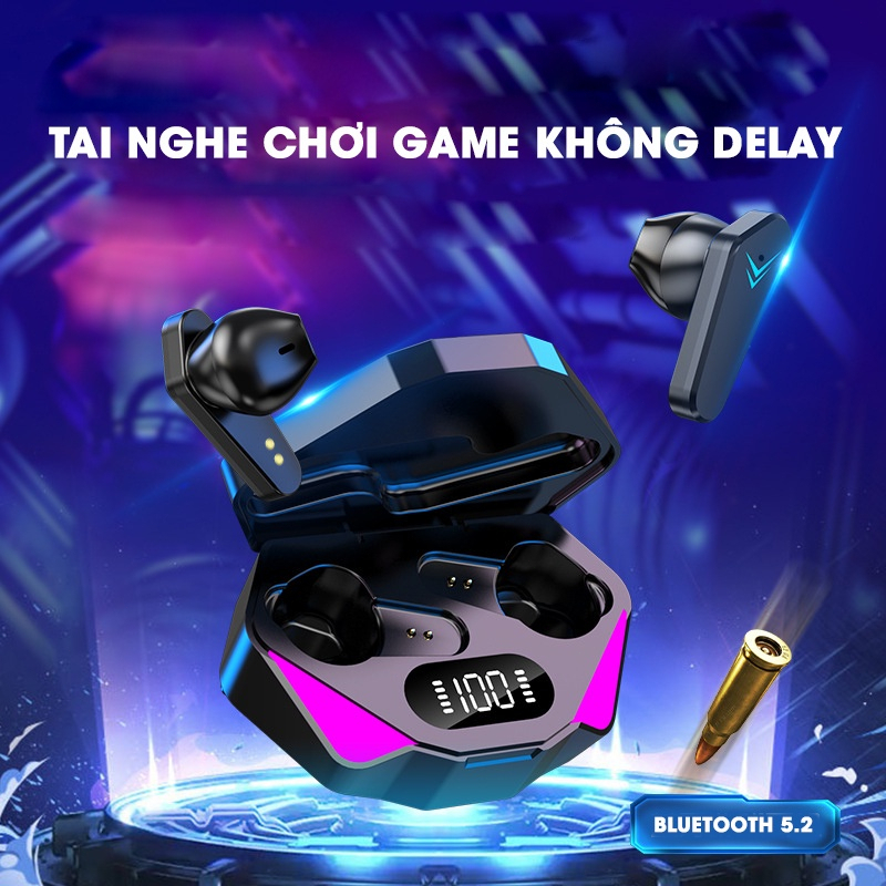 Tai nghe tai phone không dây X15 kết nối Bluetooth chuyên game âm thanh ...