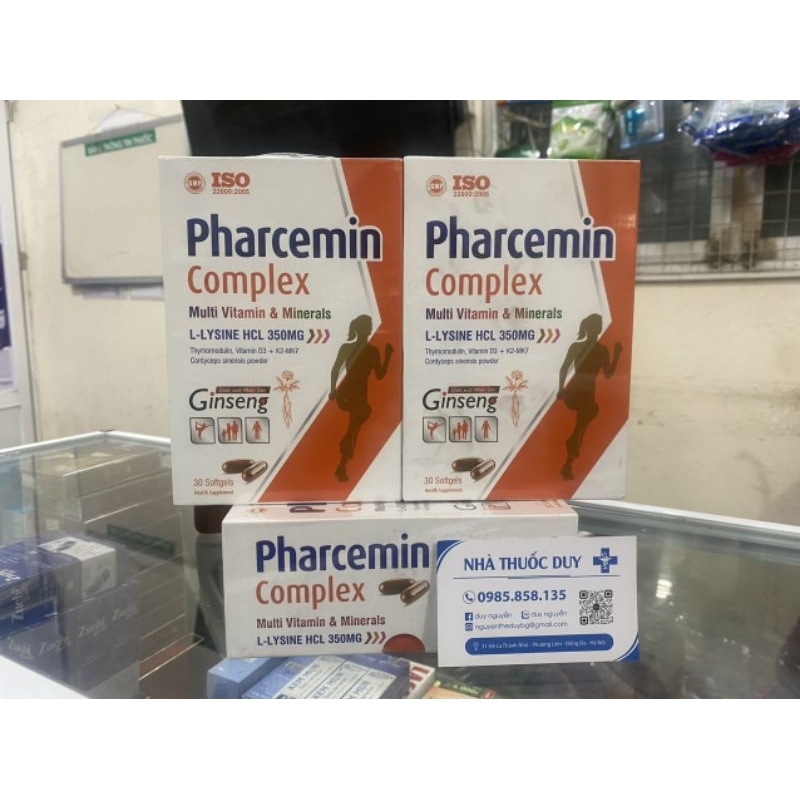 Viên uống tăng lực pharcemin complex | Shopee Việt Nam