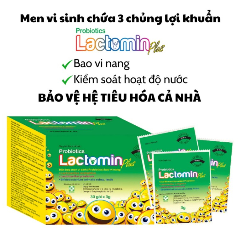 Men vi sinh Lactomin Plus bổ sung lợi khuẩn, ngừa rối loạn tiêu hóa hấp ...