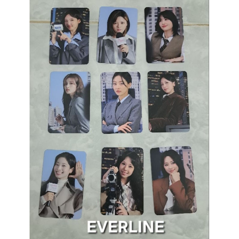 CARD OFF TWICE SSG 2024 POB EVERLINE JYPSHOP WITHMUU Nayeon Jeongyeon Momo Sana Jihyo Mina ...