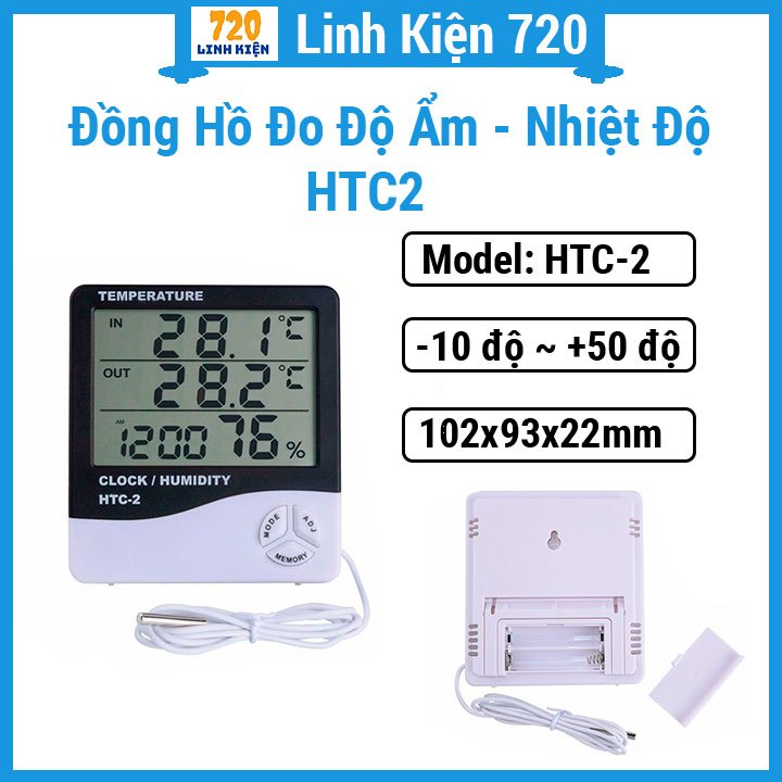 Đồng hồ đo độ ẩm -nhiệt độ HTC2 | Shopee Việt Nam