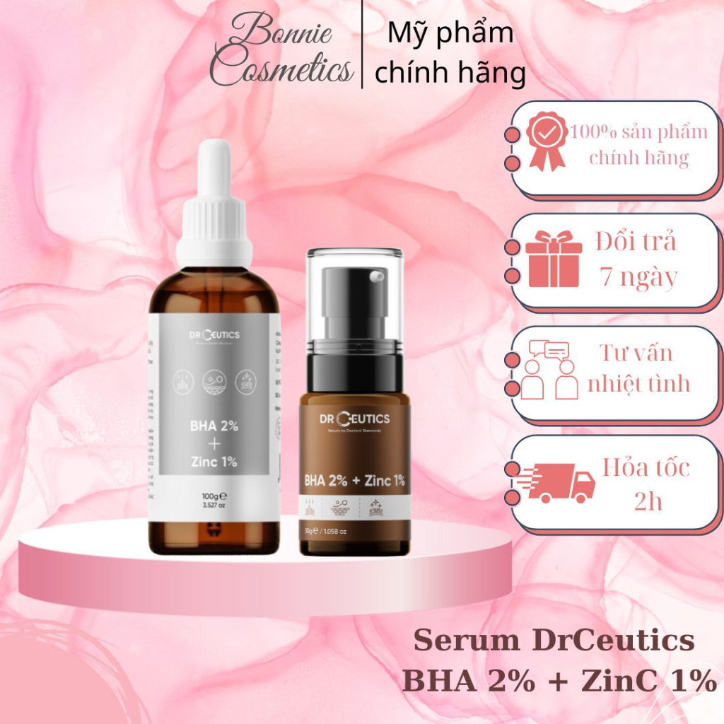 Serum Drceutics BHA 2% + ZinC 1% Giảm Mụn Thâm | Shopee Việt Nam