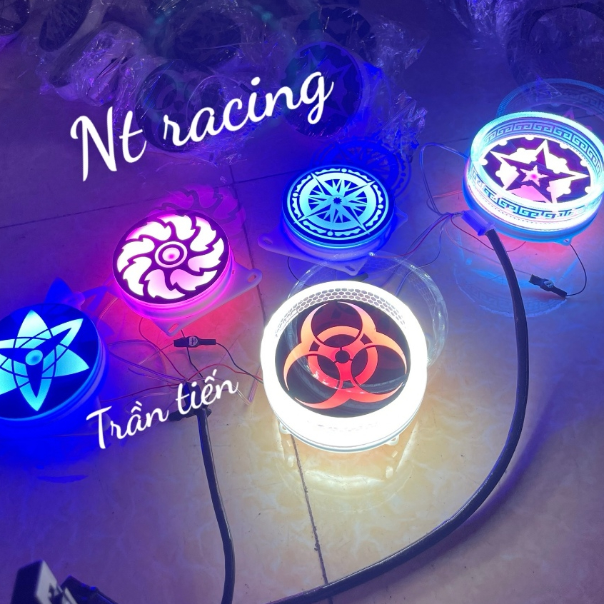 Mặt Led xoay Sharingan độ lé đèn bi cầu, gắn Demi kích thước 8cm ...
