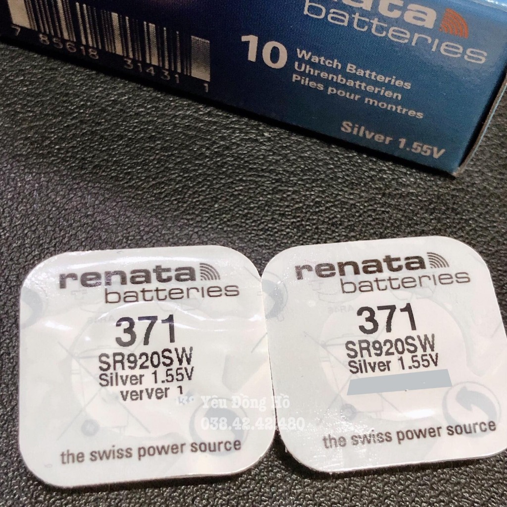Pin đồng hồ RENATA 371 SR920SW 920 vỉ 1 viên chính hãng | Shopee Việt Nam