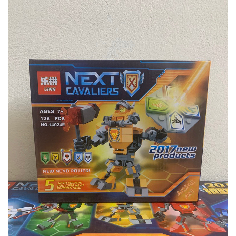 Mô Hình Lắp Ráp Nexo Knight Lepin 14024 Battle Suit AXL , Macy , Clay ...