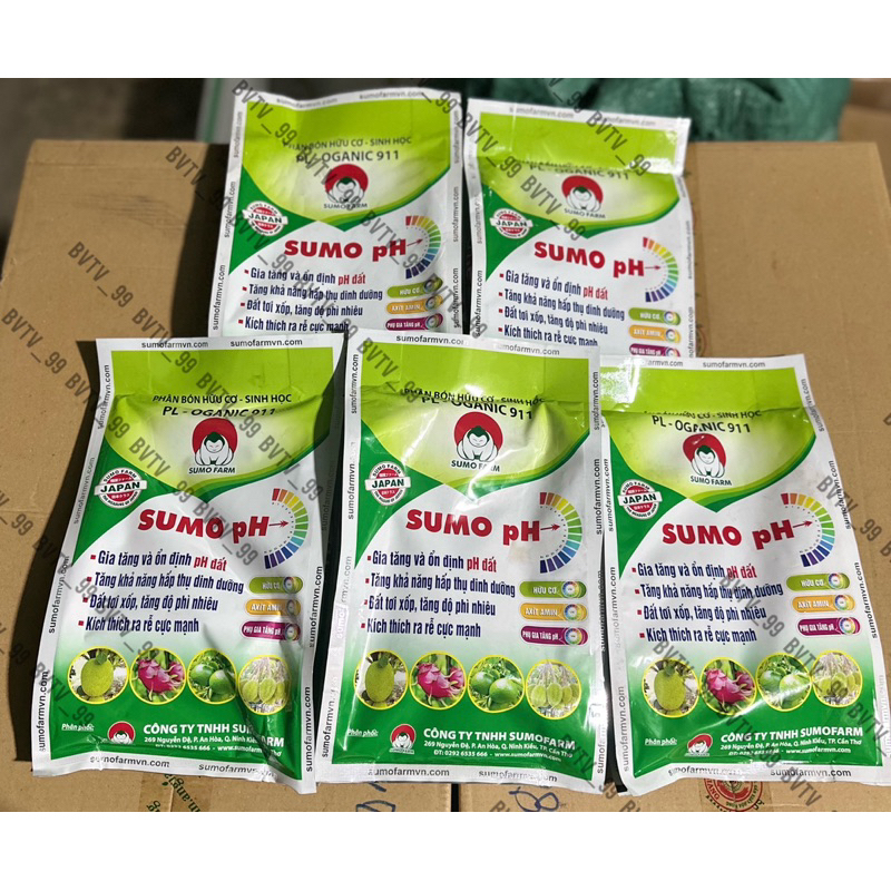 [COMBO 5kg ]SUMO pH SUMOFARM JANPAN 1kg -Phân bón hữu cơ sinh học bổ ...