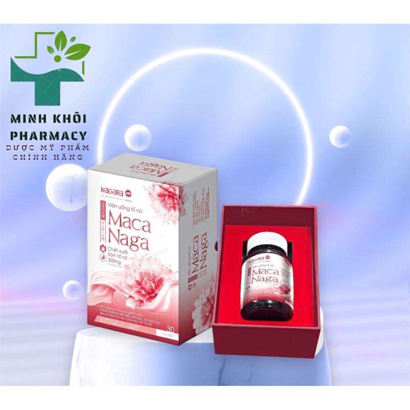 Viên uống tố nữ MACA NAGA - Hỗ trợ giảm triệu chứng bốc hỏa, lão hóa da ...