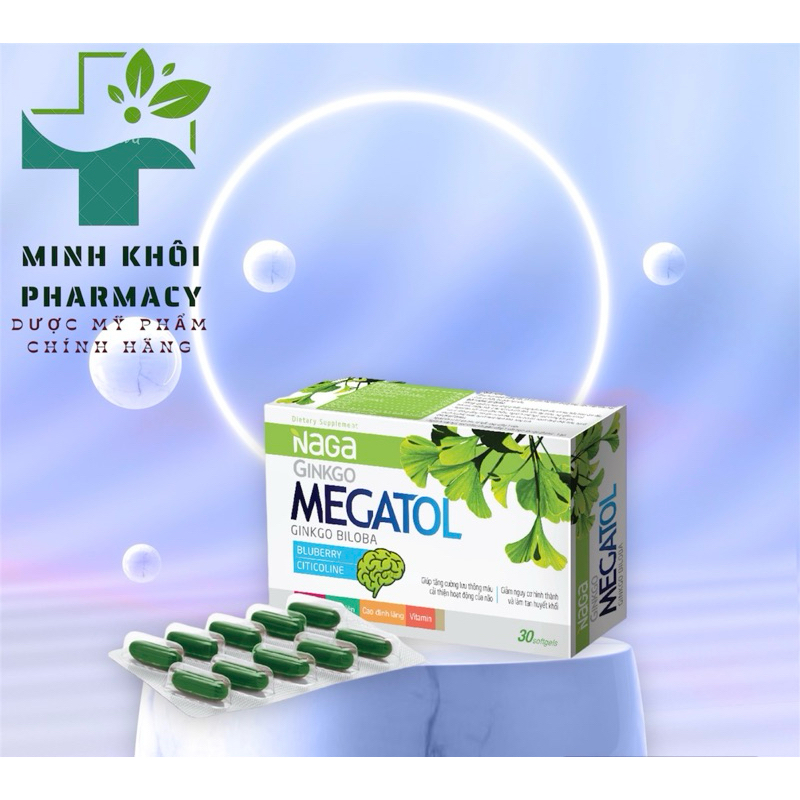 NAGA GINKGO MEGATOL - Hoạt huyết dưỡng não, hỗ trợ làm giảm các triệu ...