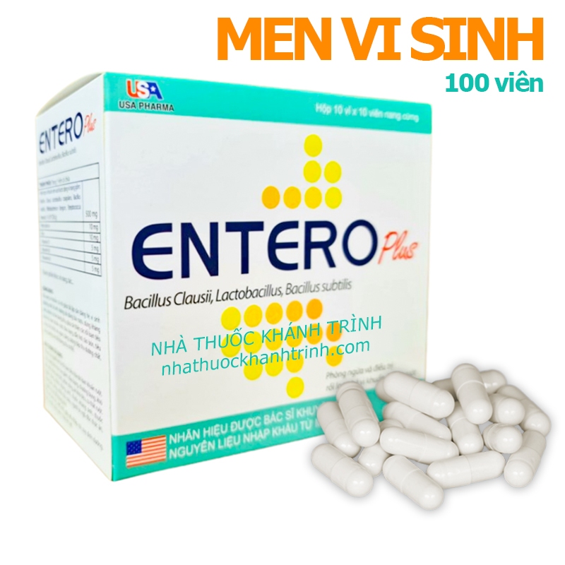 (100 viên) Men vi sinh Entero Plus - bổ sung lợi khuẩn, cải thiện rối ...