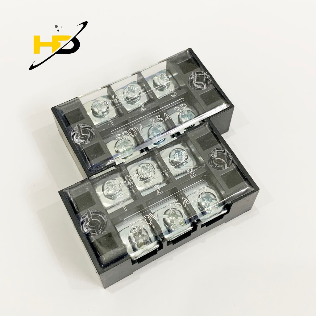 Domino 3 Pha-Cầu Đấu Tủ Điện Nối Dây Điện 25A 600V TB-2503L | Shopee Việt Nam