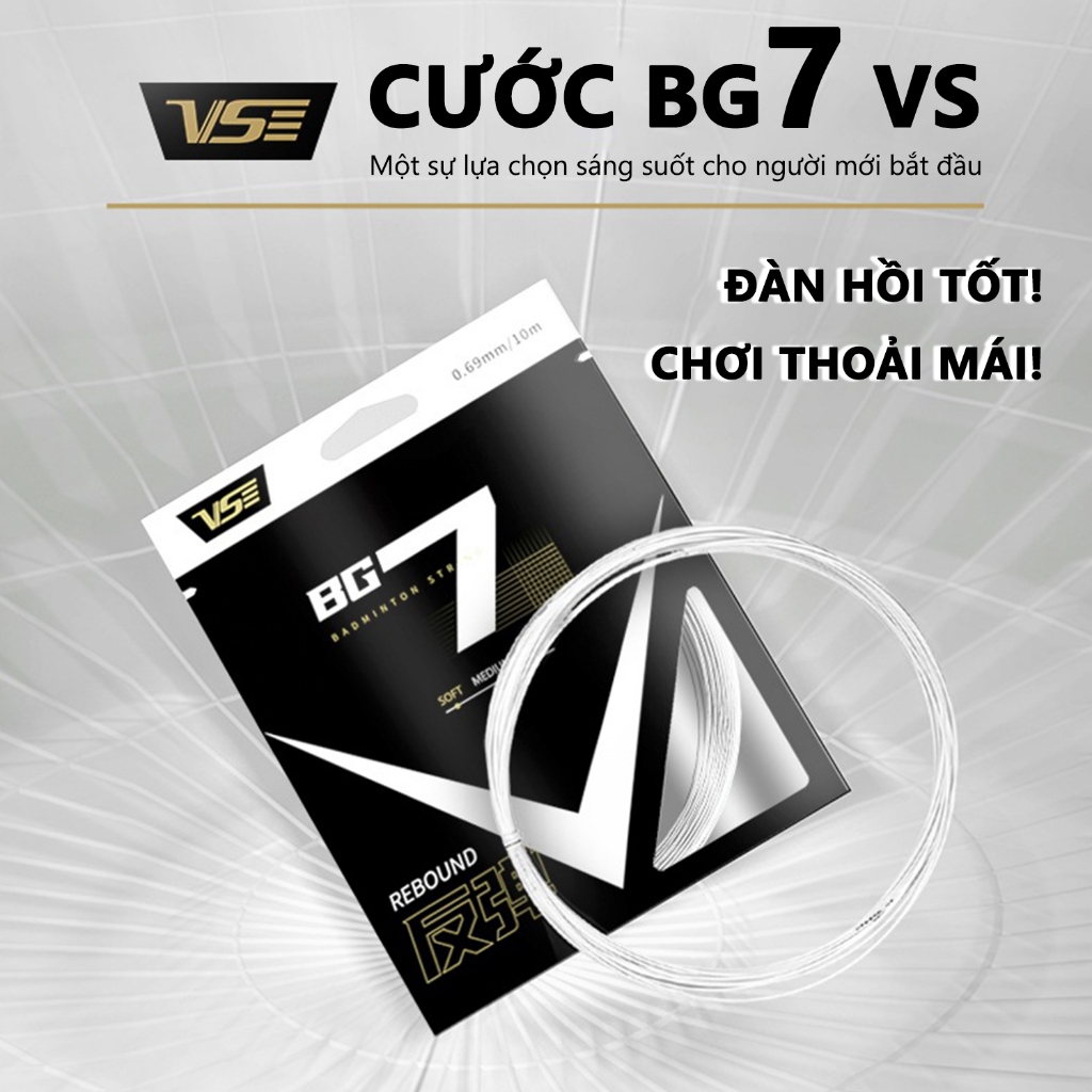 Cước cầu lông VENSON VS BG7 chính hãng 0.69mm, dây đan vợt sợi nilon ...