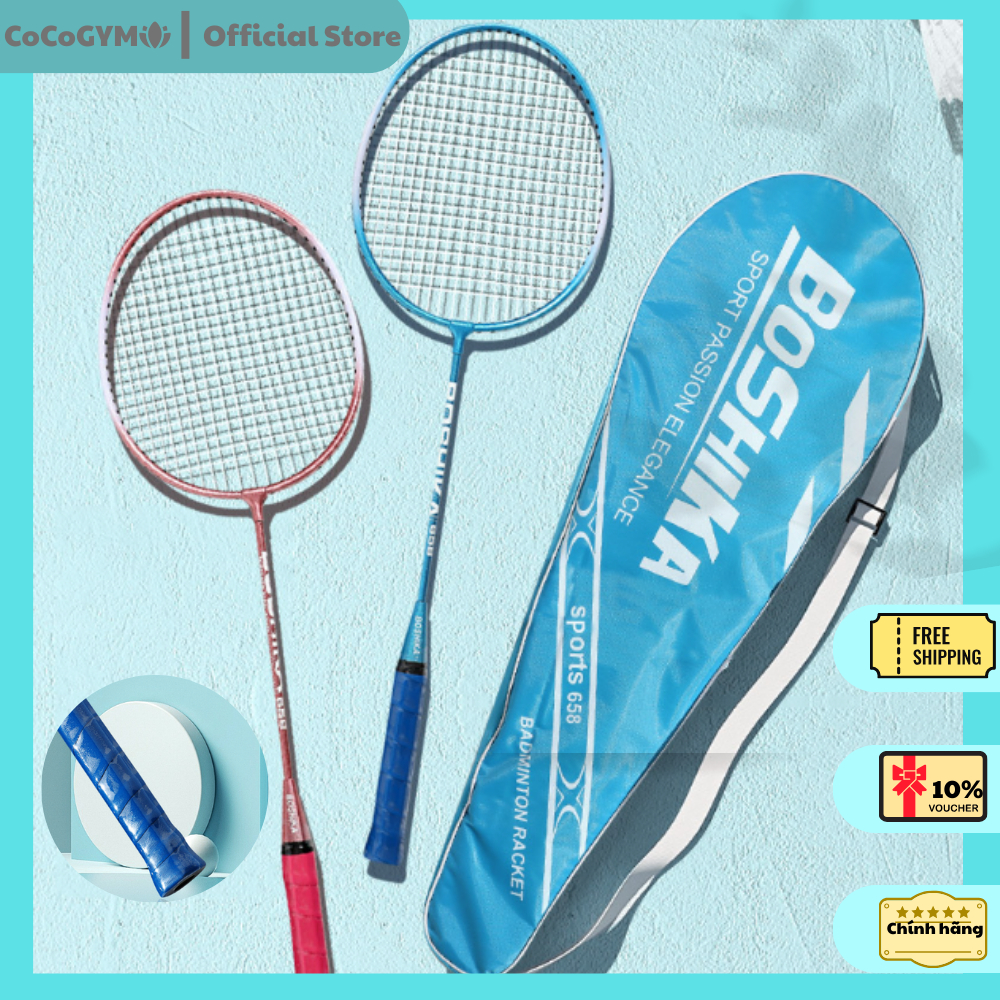 Cặp Vợt Cầu Lông Chính Hãng Căng Sẵn BOSHIKA [ CHÍNH HÃNG ], Chất Liệu ...
