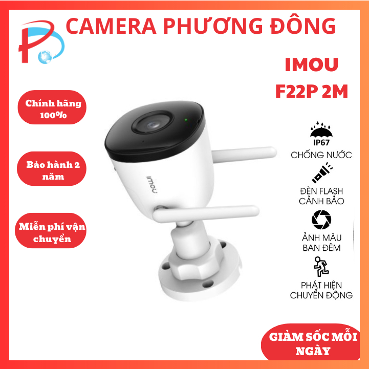 CAMERA WIFI NGOÀI TRỜI IMOU F22P 2M 1080P , tích hợp mic thu âm - hàng ...