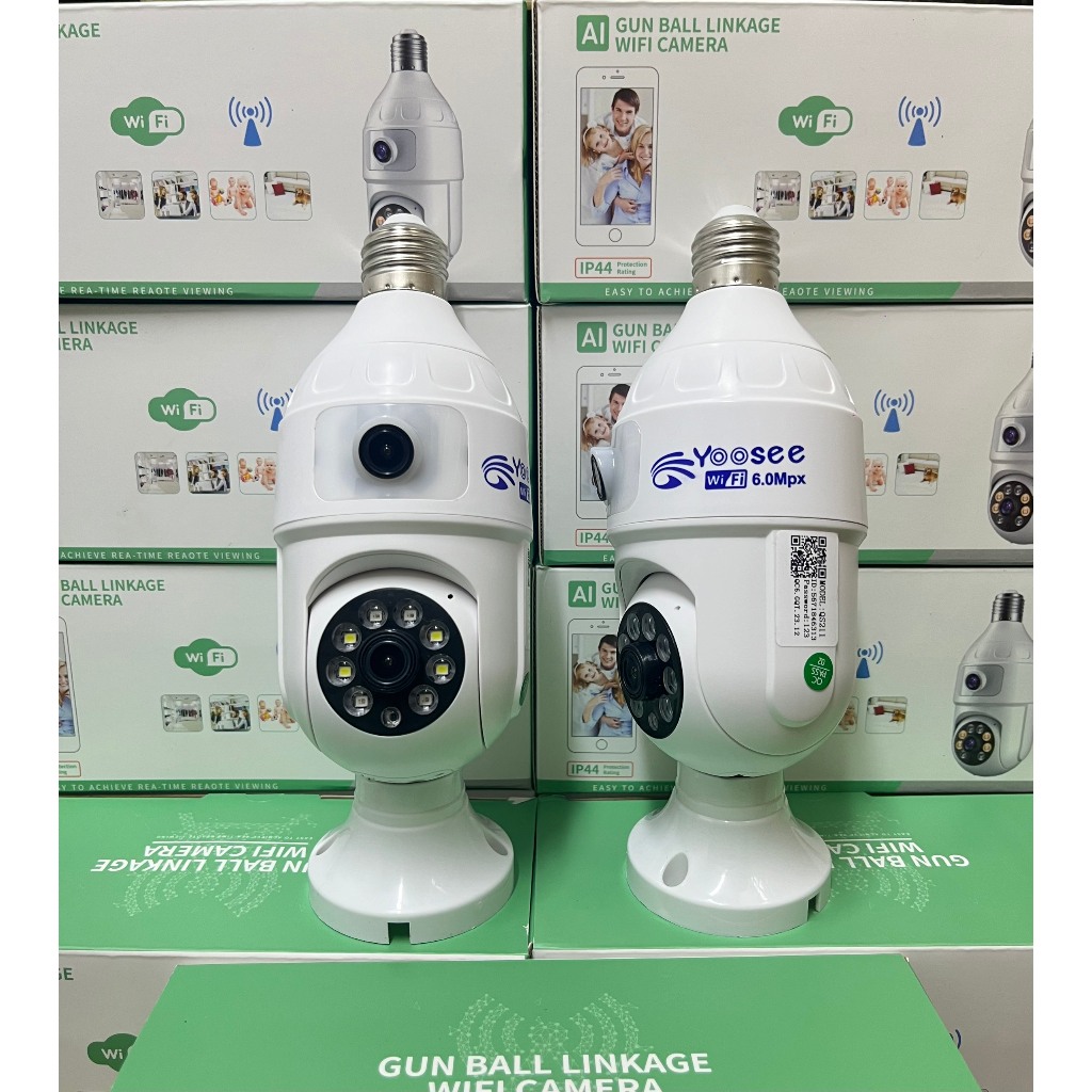 Camera Yoosee Bóng Đèn 2 Mắt Full HD Xem 2 Màn Hình Cùng Lúc - Ban Đêm ...