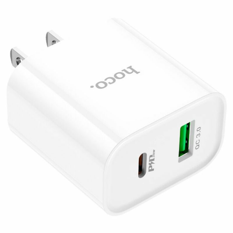 Củ Sạc Nhanh Siêu Tốc Siêu Bền Chính Hãng Hoco C80 P 3A Mẫu Mới Cốc 20W 3.4A /3A USB 3.0 + TYPE ...