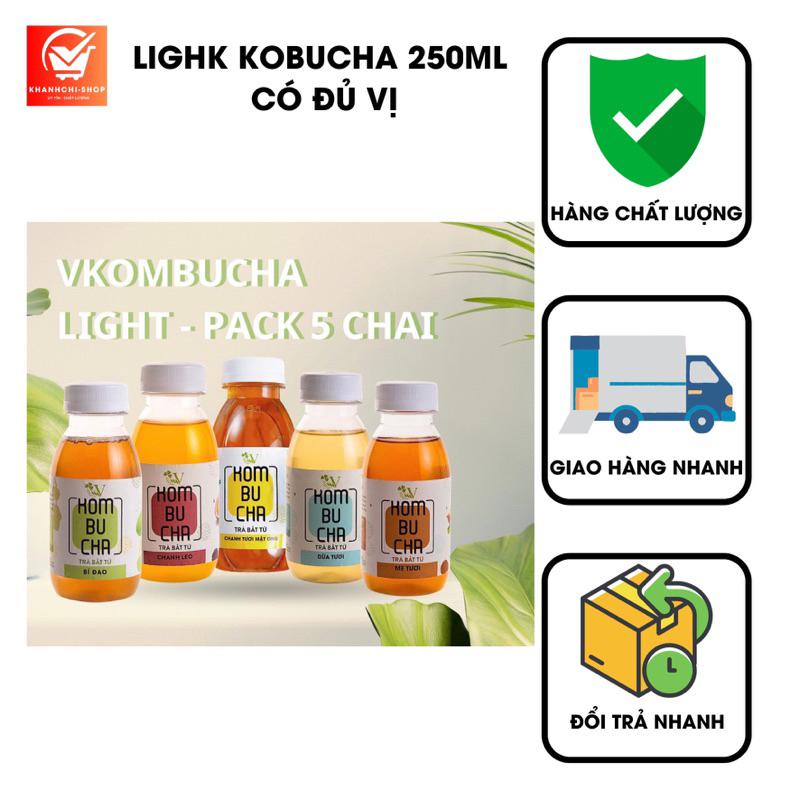 LIGHT KOMBUCHA 250ml VỊ TRÁI CÂY | Shopee Việt Nam