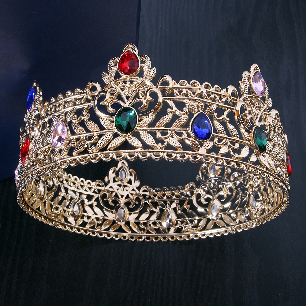 Vương miện Nam/ Nữ bằng kim loại cao cấp không rỉ chữ King and Queen ...