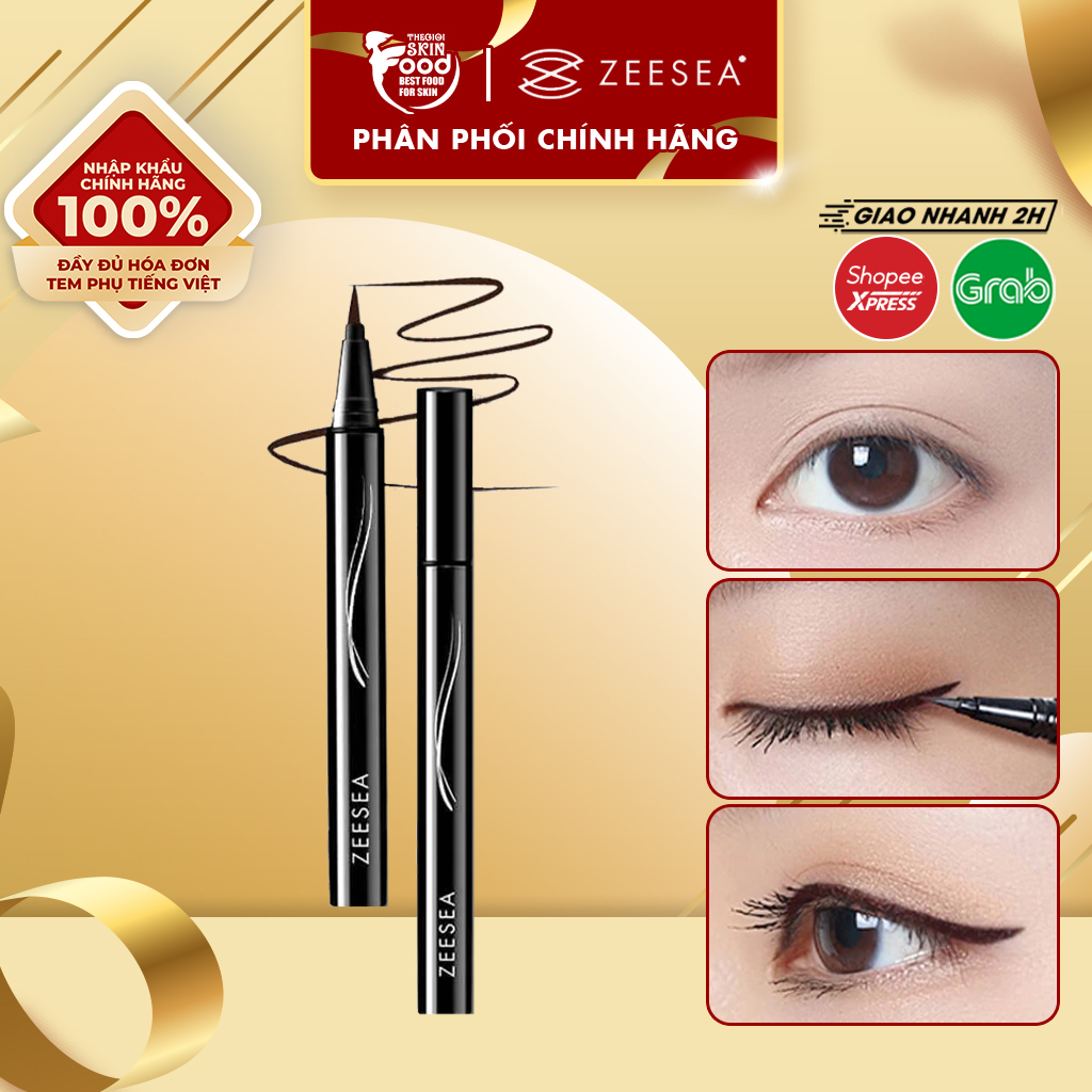 [NHẬP KHẨU] Bút Kẻ Mắt Nước Siêu Mảnh, Chống Thấm Nước, Lâu Trôi ZEESEA Black Lasting Eyeliner 0 ...
