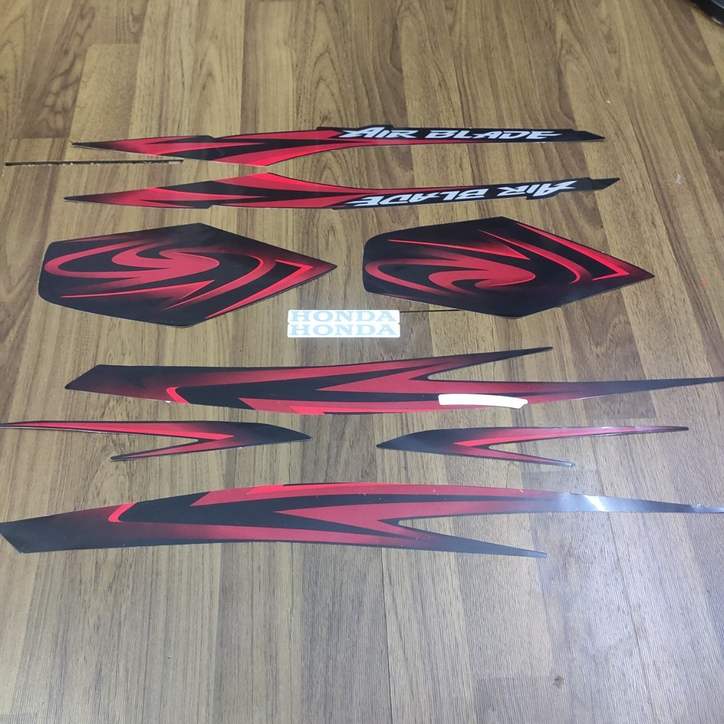 bộ tem ab air blade 110 thái lốc xoáy đời đầu xăng cơ 2007 2008 3 lớp ...