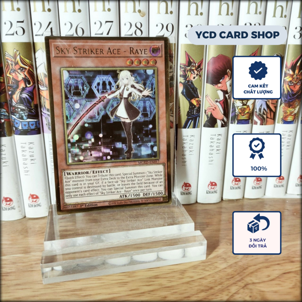 Thẻ bài yugioh chính hãng Sky Striker Ace – Raye – Premium Gold Rare | Shopee Việt Nam
