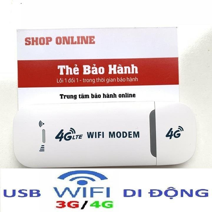 USB DCOM 3G 4G DONGLE phát Wifi từ sim 3G/4G dùng được đa mạng phát ...