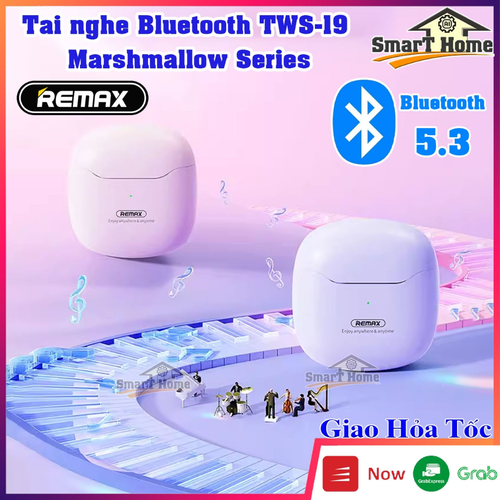 Tai Nghe Bluetooth REMAX TWS-19 Marshmallow Series - Tai Nghe Không Dây ...