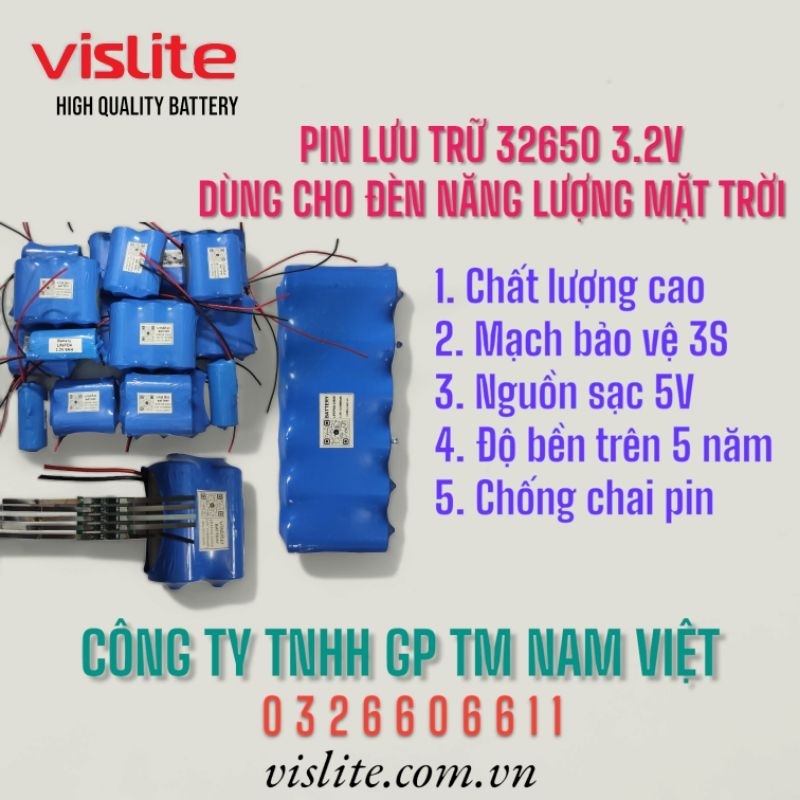 Pin LIFEPO4 3.2V 6000mAh Pin chất lượng cao dùng cho đèn năng lượng ...