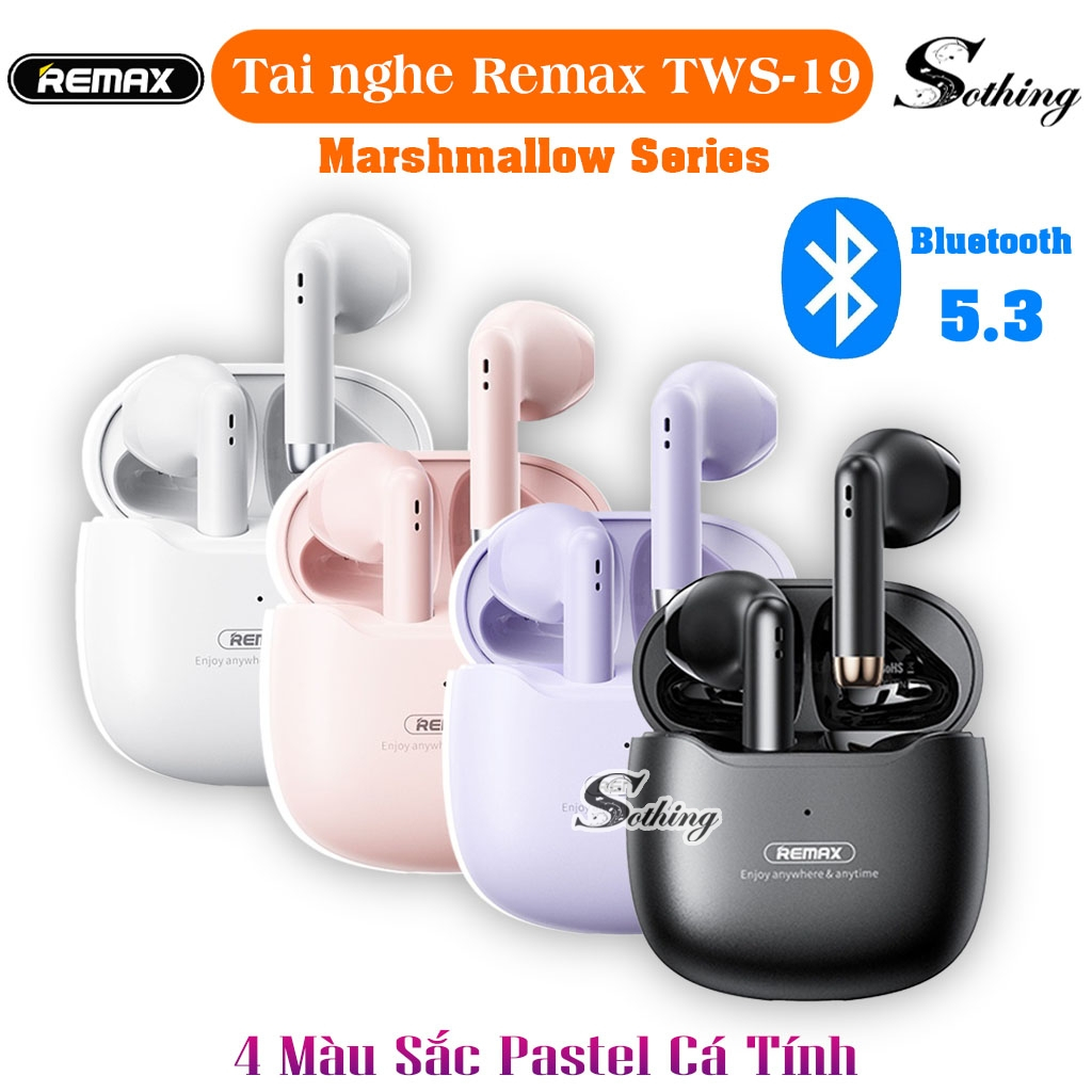 Tai Nghe Không Dây REMAX TWS-19 Marshmallow Series Sothing Xiangwu ...