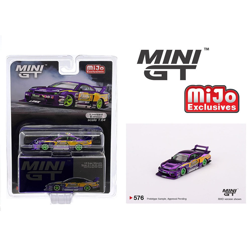 Mini GT #576 Nissan S15 SILVIA LB-Super Silhouette #555 2022 Formula ...