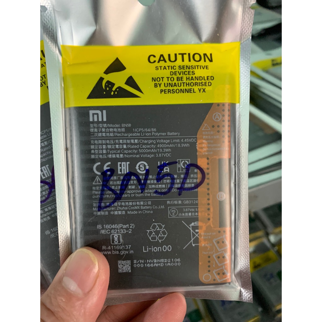 Pin Xiaomi BN5D, BN5Q, BM5M, BN5G, BN37: Redmi Note 11 4G, 11S 4G, Poco ...