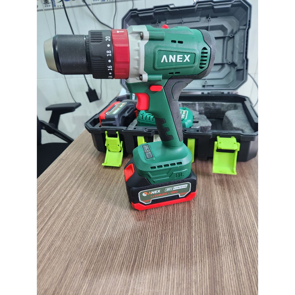 Máy Khoan Pin ANET -21V- CÓ CHẾ ĐỘ KICH BACK- KHÔNG CHỔI THAN 13mm - 3 ...