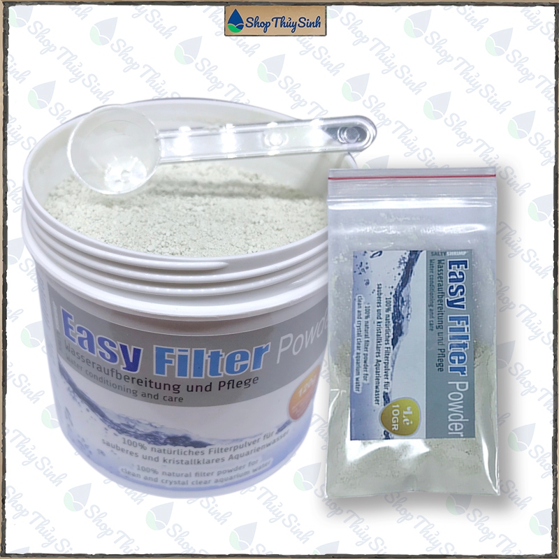 Easy Filter Powder lẻ 10gr - Khử độc cấp tốc cho bể tép cảnh và cá cảnh ...