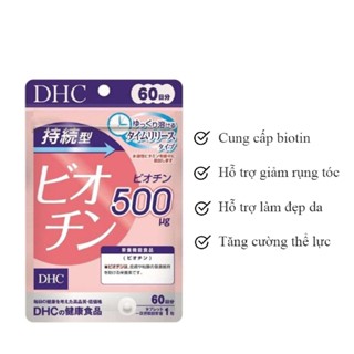 COMBO Kẽm DHC 60 Viên & Biotin DHC 60 Viên Nhật Bản [60 NGÀY] giúp tóc, da, móng khỏe, tăng đề ...