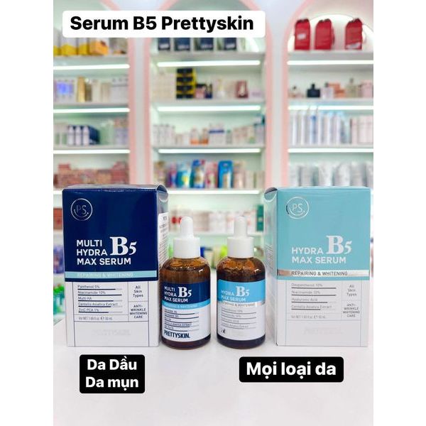 Serum B5 Pretty Skin Hydra Max Phục Hồi Và Dưỡng Trắng Da 50ml | Shopee ...