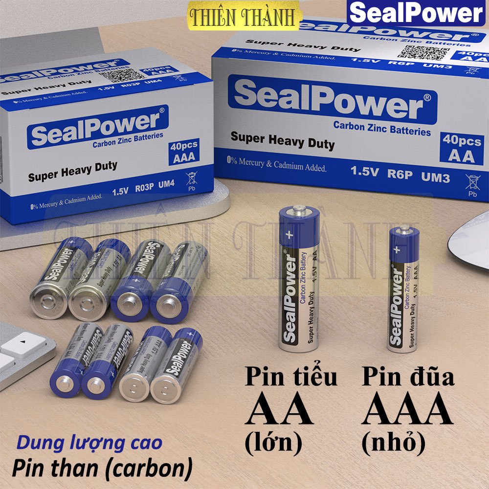 Hộp 40 pin than(carbon) AA,AAA SealPower Chất lượng cao.Pin tiểu,pin ...