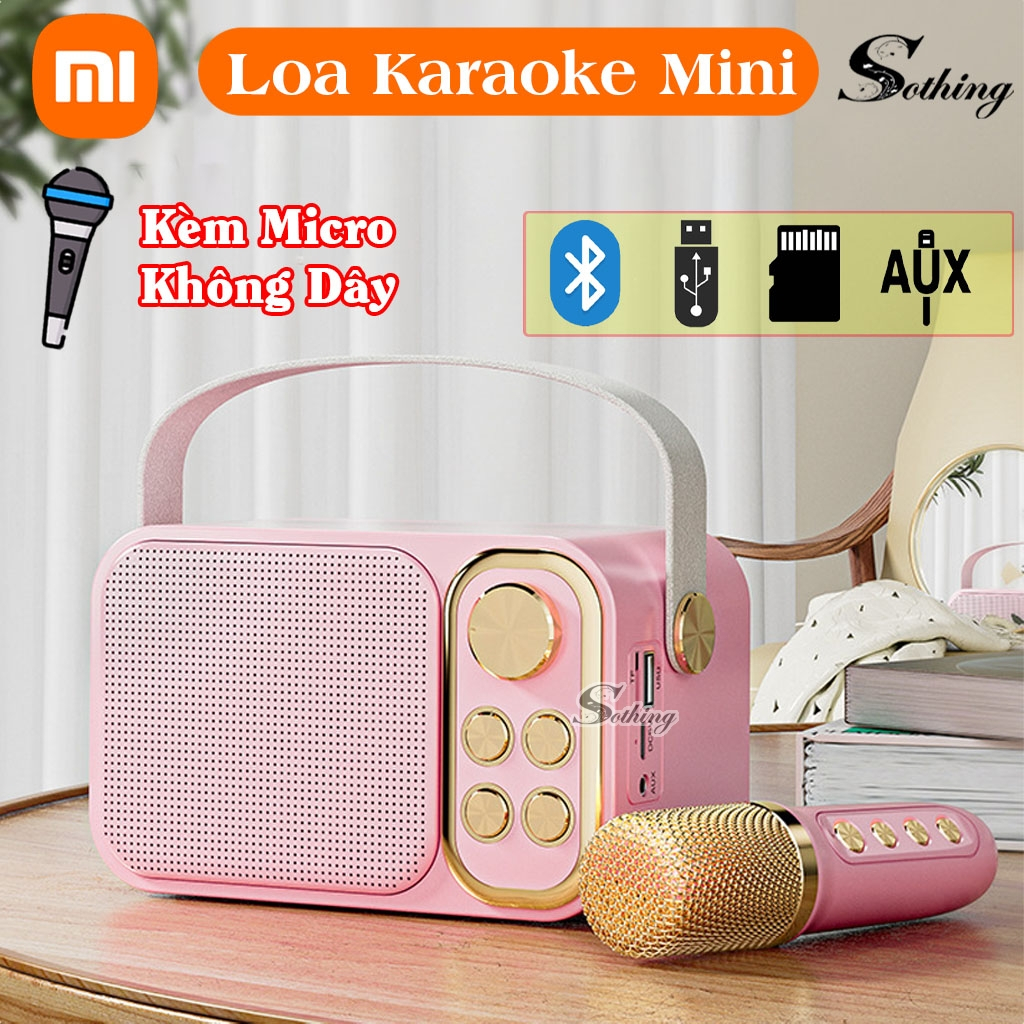 Loa Bluetooth Mini Karaoke Kèm Micro Không Dây YS-105 / YS-103 - Loa ...