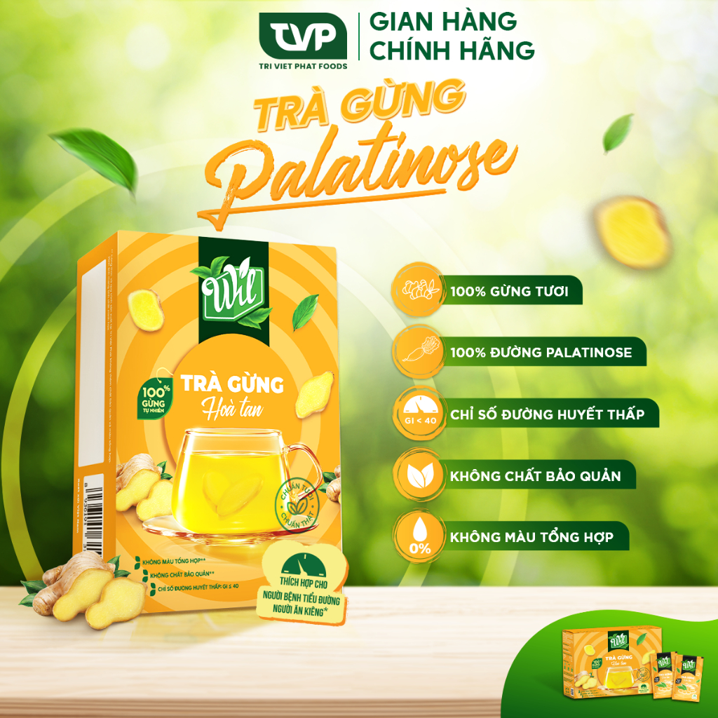 Trà gừng palatinose Wil thành phần từ đường ăn kiêng thích hợp cho người bệnh tiểu đường 168g ...