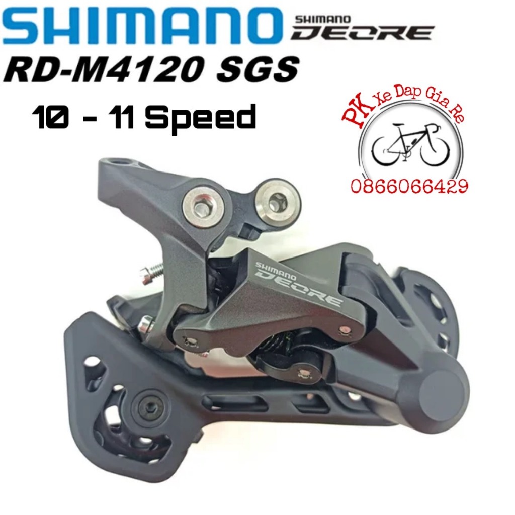 Đề SHIMANO DEORE RD-M4120 SGS, Cùi đề sau xe đạp SHIMANO DEORE RD-M4120 ...