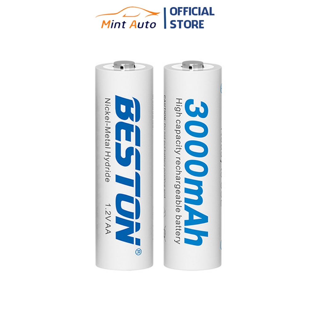 Pin sạc Beston AA dung lượng 3000mAh điện áp 1,2V hàng chuẩn | Shopee ...