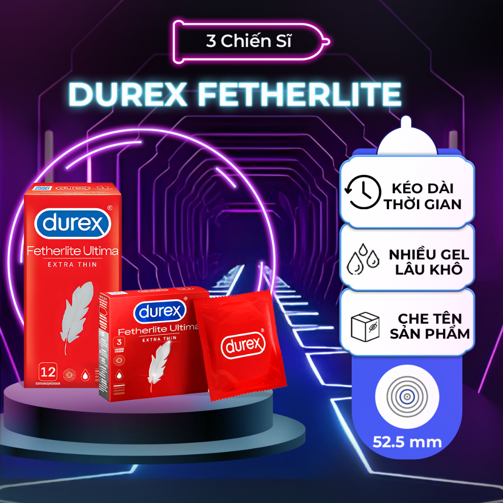 [CHE TÊN] Bao Cao Su Durex Fetherlite Ultima Chính Hãng Siêu Mỏng 0 ...