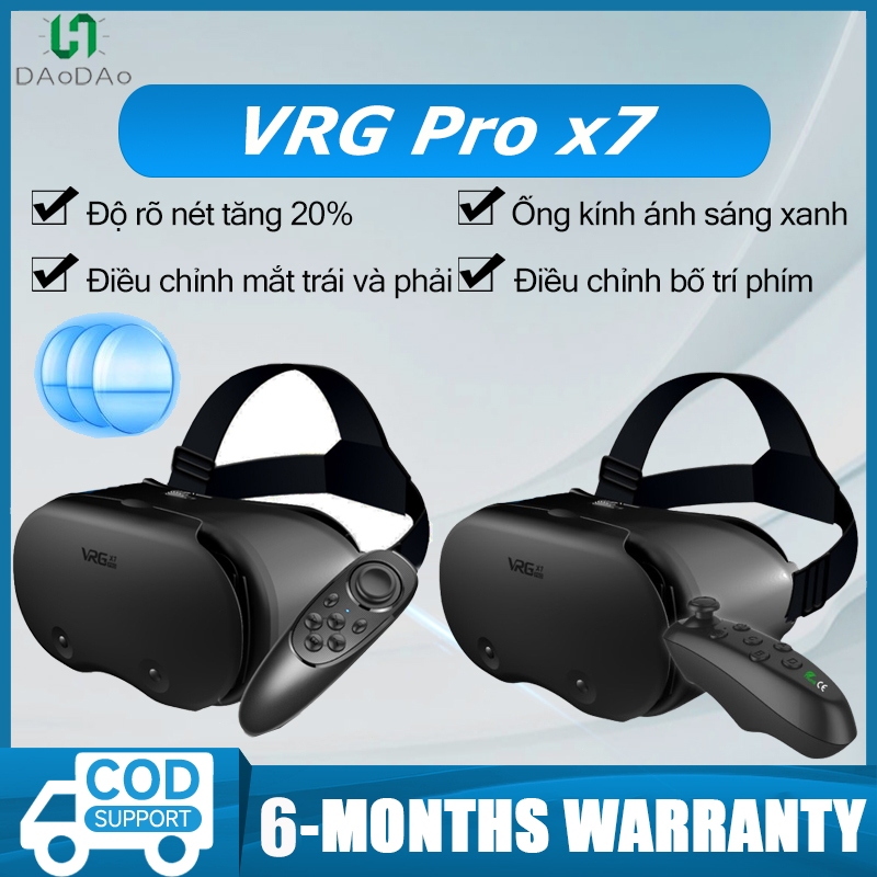 Kính thực tế ảo VR,VRG Pro X7 3D,Xem phim 3D chuyên nghiệp,Chơi trò ...